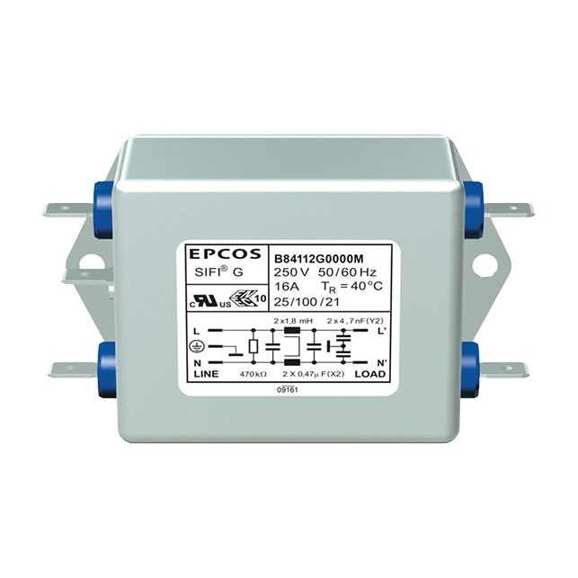POWER LINE FILTER MEDICAL 10A QC B84112G0000M110 EPCOS (TDK)製｜電子部品・半導体 ...