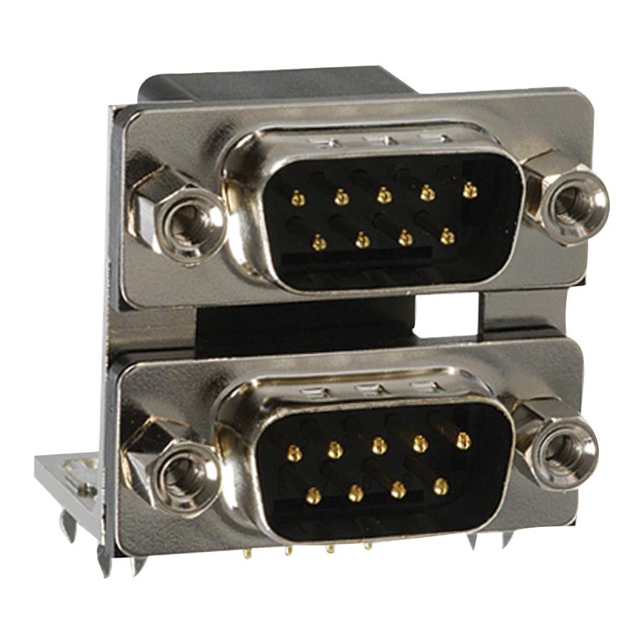 STACKED D SUB CONN 9P RCPT-9P RCPT L17H2222120 Amphenol Communications ...