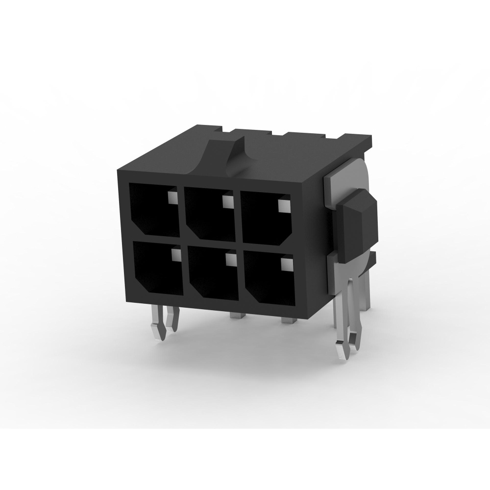 WTB CONN R/A HEADER 6POS 2ROW 3MM 3-794677-6 AMP Connectors / TE ...