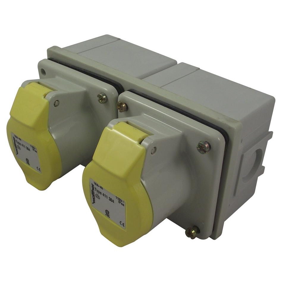 OUTLET DOUBLE 110V 16A 2P+E WAY 100102134U WALTHER製｜電子部品・半導体通販のマルツ