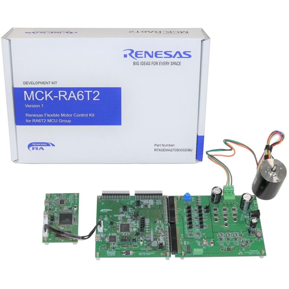 RA6T2 Motor Control Kit RTK0EMA270S00020BJ ルネサスエレクトロニクス(Intersil・IDT)製｜電子部品・半導体通販のマルツ