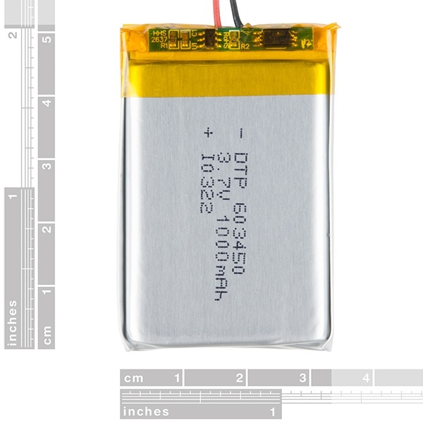 Lithium Ion Battery - 1Ah PRT-13813 SparkFun製｜電子部品・半導体通販のマルツ