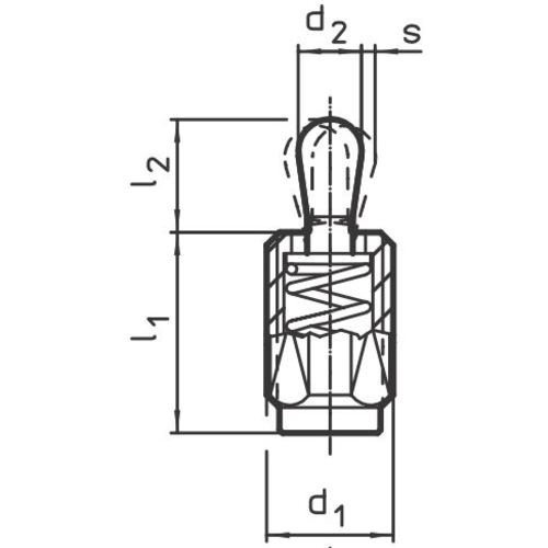 HALDER スティールばね付プレッシャー・ピン オネジ、プラ、シール無 22150.0380 ロームヘルド・ハルダー製｜電子部品・半導体通販のマルツ