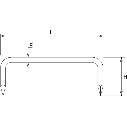 ダイドーハント 火造りかすがい生地 9x150 10101294 ダイドーハント製｜電子部品・半導体通販のマルツ