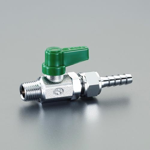 R 1/4インチ x 9.0mm ミニボールバルブ(ホースジョイント付) EA425AJ-63 エスコ製｜電子部品・半導体通販のマルツ