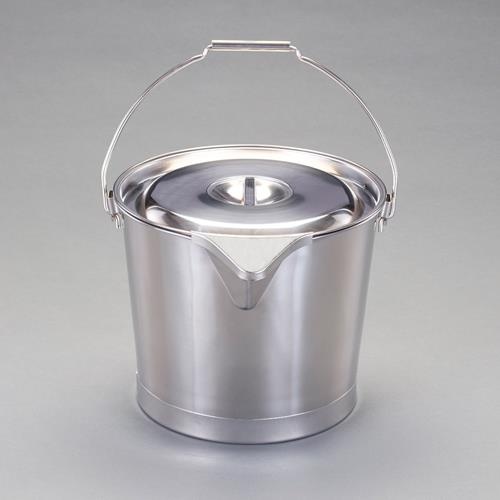 15L 口付バケツ・ふた付き(ステンレス製) EA508S-27 エスコ製｜電子部品・半導体通販のマルツ