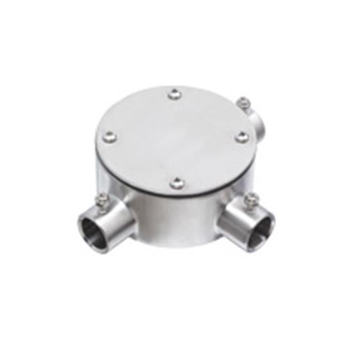 E31[ステンレス製]ねじ無し丸形露出ボックス(3方出) EA940CS-828 エスコ製｜電子部品・半導体通販のマルツ