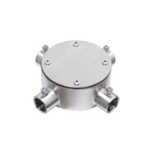 E19[ステンレス製]ねじ無し丸形露出ボックス(4方出) EA940CS-831 エスコ製｜電子部品・半導体通販のマルツ