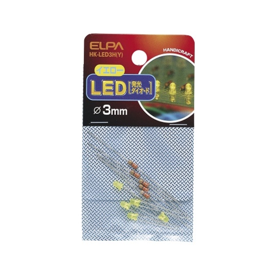 HK-LED3H(Y) LED 3MM黄 62-8566-36 ELPA製｜電子部品・半導体通販のマルツ