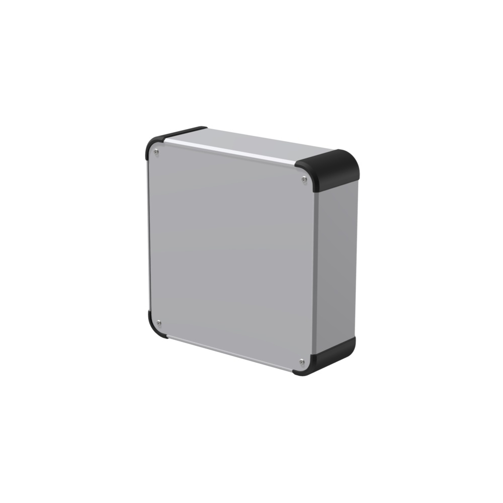 AUXE型EMCシールドボックス(カバー・側板 シルバー/コーナー ブラック) AUXE88-30-30RH-SB タカチ電機工業製｜電子部品 ...