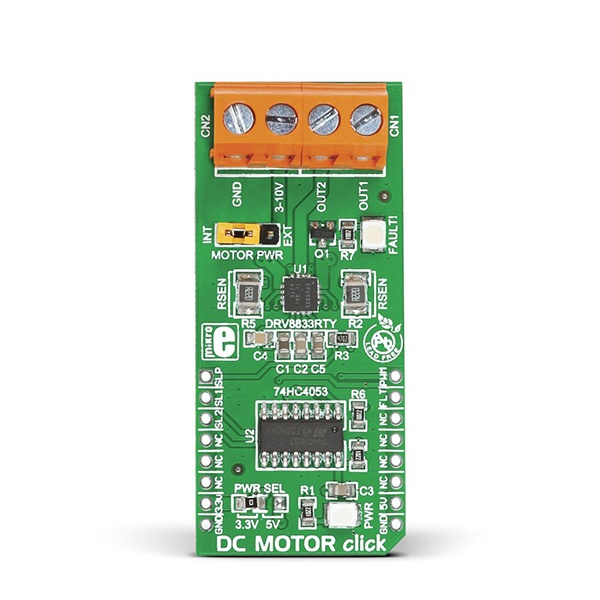 MIKROE DC MOTOR Click ROB-18863 SparkFun製｜電子部品・半導体通販のマルツ