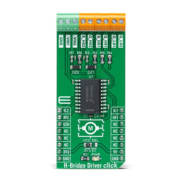 MIKROE H-Bridge Driver Click ROB-19221 SparkFun製｜電子部品・半導体通販のマルツ