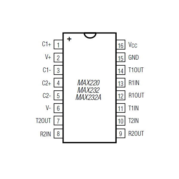 RS-232トランシーバ MAX232ESE+ Maxim製｜電子部品・半導体通販のマルツ