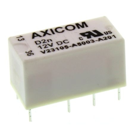 パワーリレー 12V dc、2c接点 基板実装タイプ V23105A5003A201-8-1393792-8 TE Connectivity ...