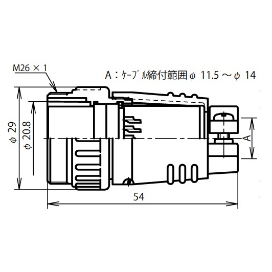 NJCアダプタ(シェルφ24・24極) NJC2424ADF 七星科学研究所製｜電子部品・半導体通販のマルツ