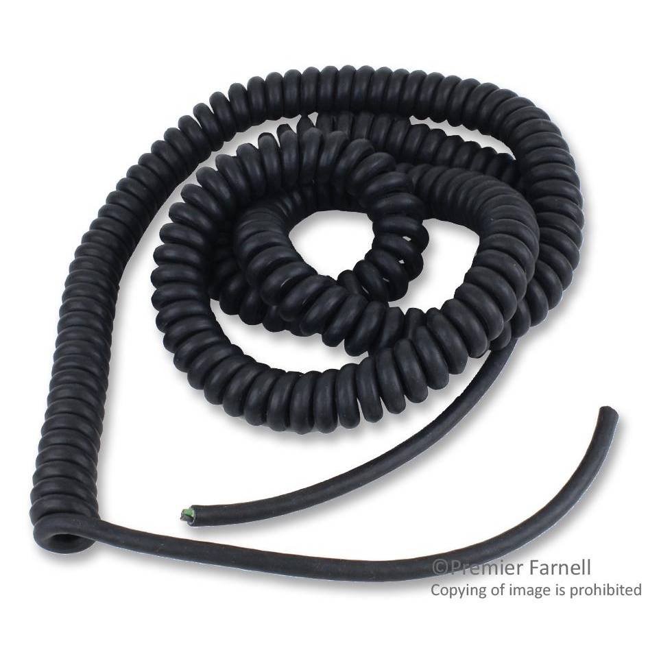 RETRACTILE CORD 2 CONDUCTOR 18AWG 4FT 6477 VOLEX製｜電子部品・半導体通販のマルツ