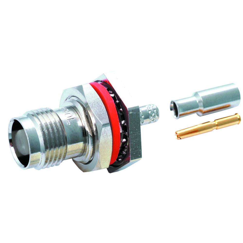 RF/COAXIAL TNC BULKHEAD JACK STR 50 OHM CRIMP 122370 Amphenol RF製｜電子部品 ...
