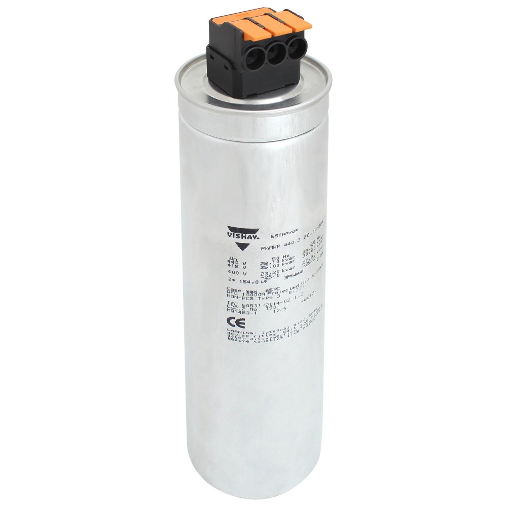 PFC CAPACITOR 3 X 55.8UF 660VAC CAN PHMKP660.3.22,90-S84 VISHAY製｜電子部品 ...
