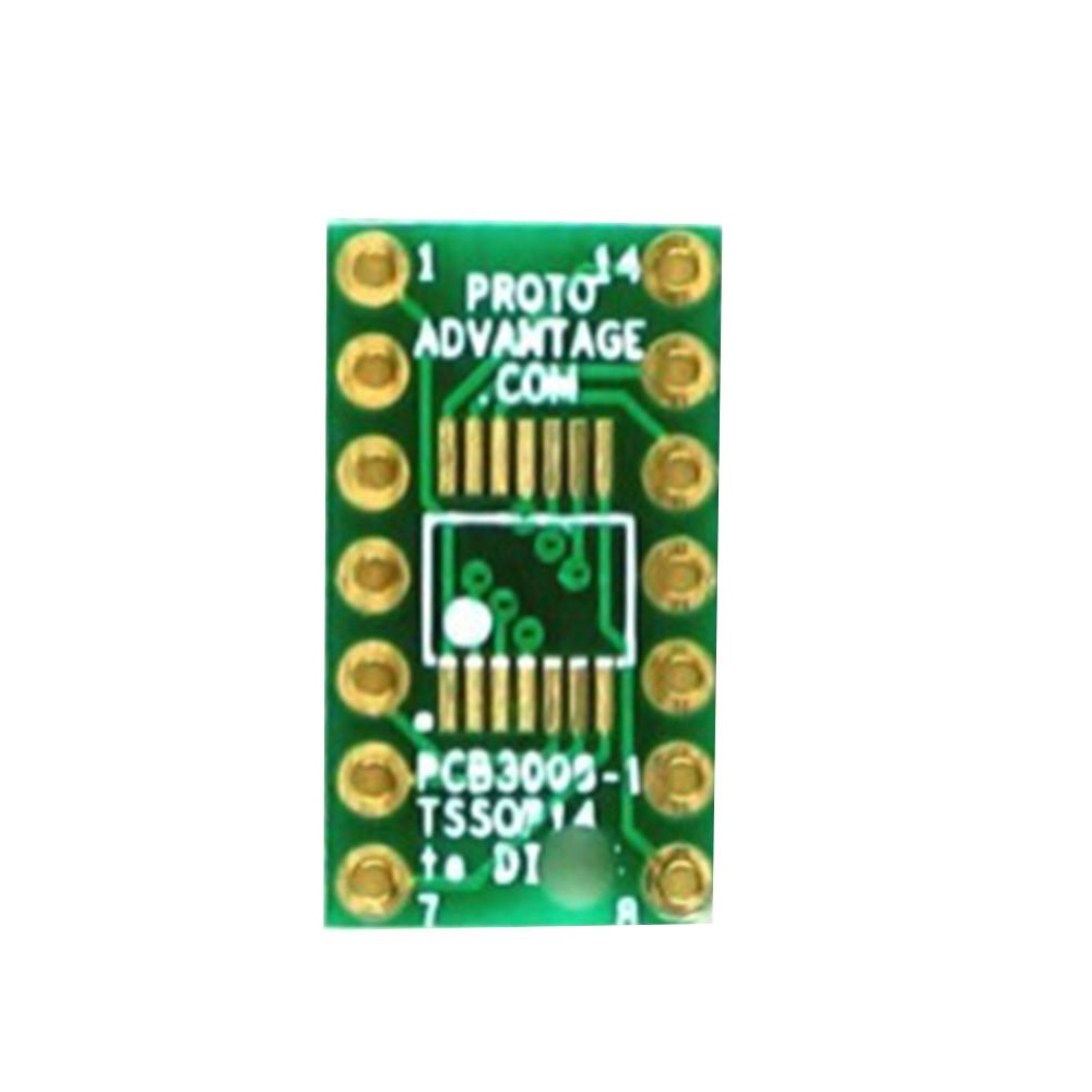 IC ADAPTER PCB/14-TSSOP TO 14-DIP/0.65MM PCB3008-1 -製｜電子部品・半導体通販のマルツ