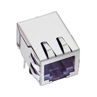 RJ50 JACK R/A 10P10C 1PORT SHLD SS-701010S-A-PG4-1-BA Stewart Connector ...