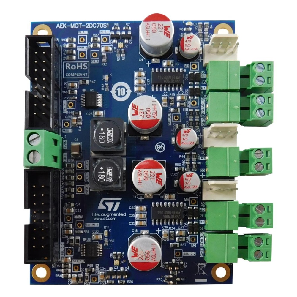 EVAL BOARD DUAL DC MOTOR DRIVER AEK-MOT-2DC70S1 STマイクロエレクトロニクス製｜電子部品 ...