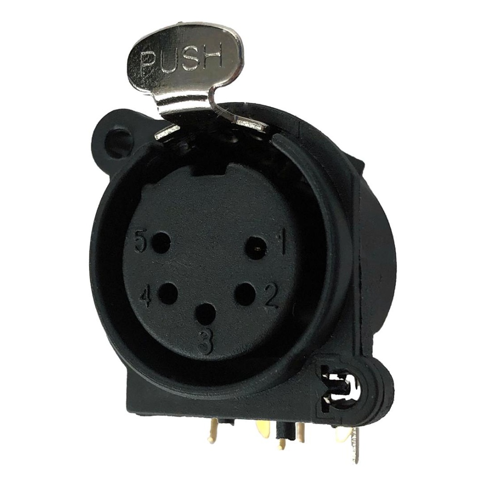 XLR CONNECTOR R/A JACK 5POS PCB IO-XLR5-F-EH IO Audio Technologies製｜電子 ...