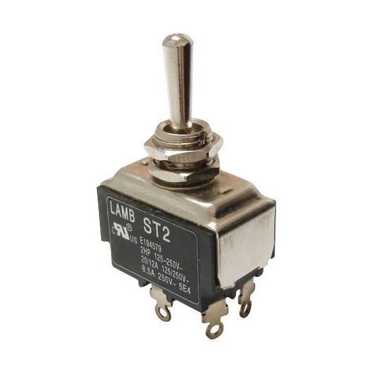 TOGGLE SW DPDT 20A 125VAC PANEL ST2W6D00 E-Switch製｜電子部品・半導体通販のマルツ