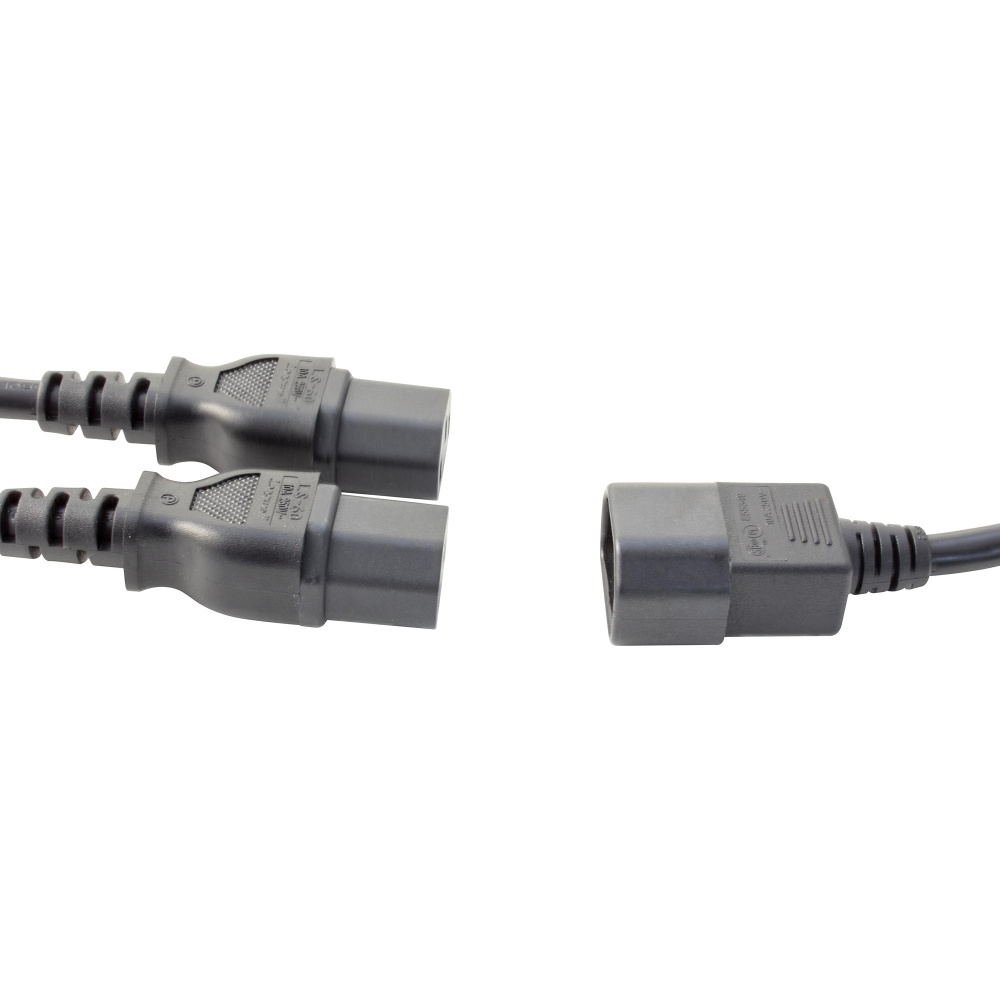 POWER CORD IEC C14 TO 2X IEC C13 2.5M GW-151735 MULTICOMP製｜電子部品・半導体通販のマルツ