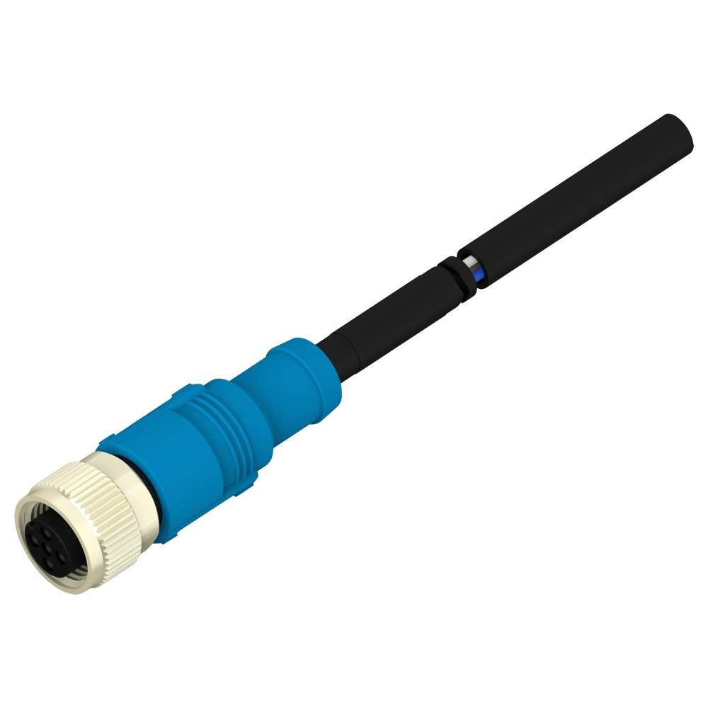 SENSOR CORD 4P M12 RCPT-FREE END 1.5M T4161310004-003 TE Connectivity ...