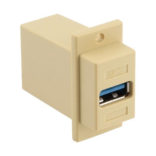 USB COUPLER 3.0 TYPE A RCPT-RCPT IVORY ECF504-3AA-IVY L-COM製｜電子部品・半導体通販のマルツ