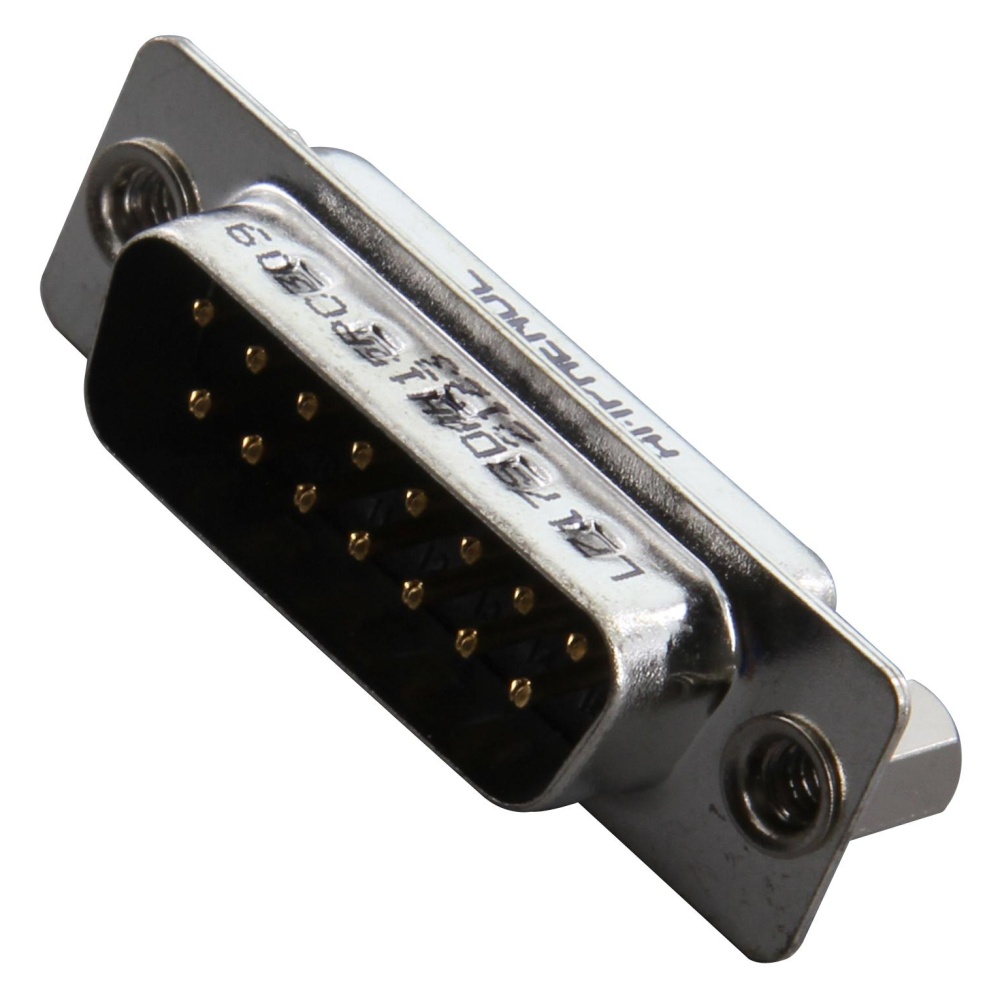D SUB CONN PLUG DA 15POS SOLDER CUP L717SDAH15PC309 Amphenol ...
