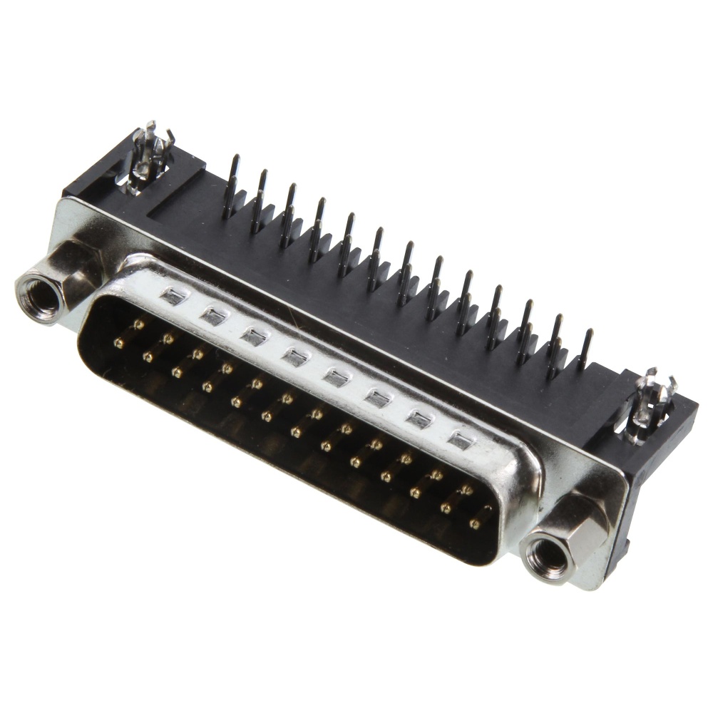 D SUB CONN R/A PLUG DB 25POS SOLDER L717SDB25PA4CH3F Amphenol ...