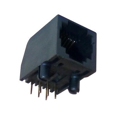 RJ45 CONN R/A JACK 8P8C 1PORT TH RJE031880110 Amphenol Communications ...
