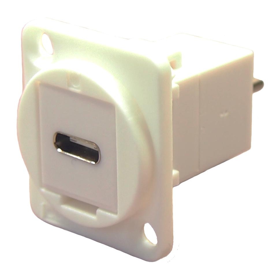 USB ADAPTER TYPE C RCPT-PLUG CSK HOLE CP30211W CLIFF ELECTRONIC ...