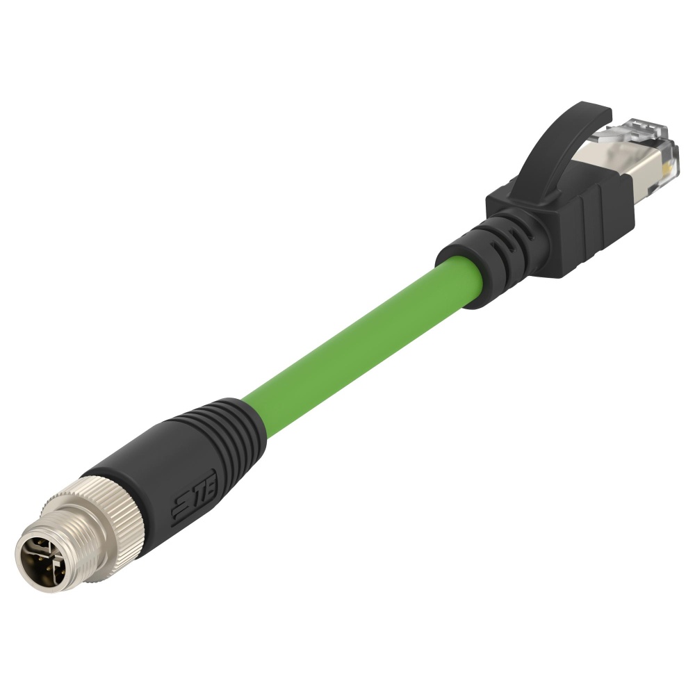 SENSOR CORD 8P M12 PLUG-RJ45 PLUG 5M TCX38725102-005 TE Connectivity ...