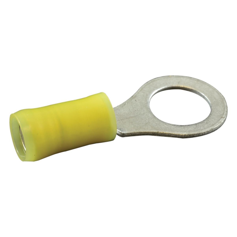 TERMINAL RING TONGUE 1/2inch YLW 10AWG 52077 AMP Connectors / TE ...