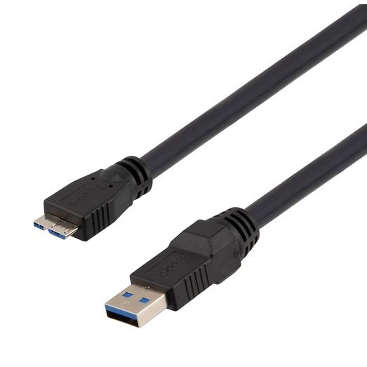 USB CABLE 3.0 A PLUG-MICRO B PLUG 3M CAU3HFAMB-BLK-3M L-COM製｜電子部品・半導体通販のマルツ