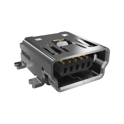 MINI USB CONN 2.0 TYPE B R/A RCPT 5P 10033526-N3222MLF Amphenol ...