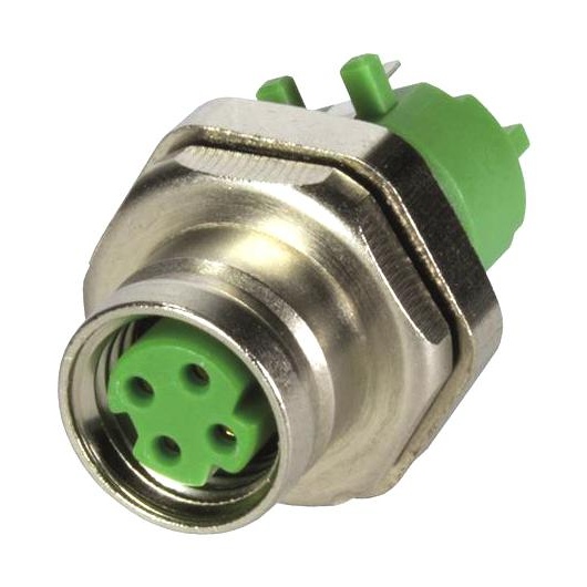 M8 PCB ADAPTER D-CODE 4-PIN FEMALE 21023812431 Harting製｜電子部品・半導体通販のマルツ