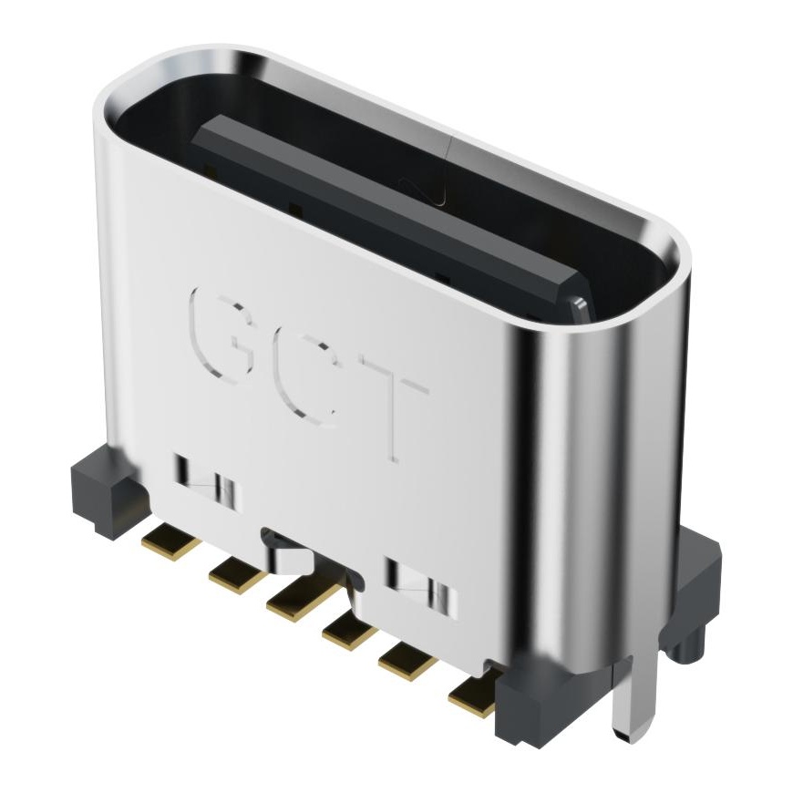 USB CONN RCPT 24P6C SMT/TH 0.7MM USB4140-GF-0070-C. GCT (GLOBAL ...