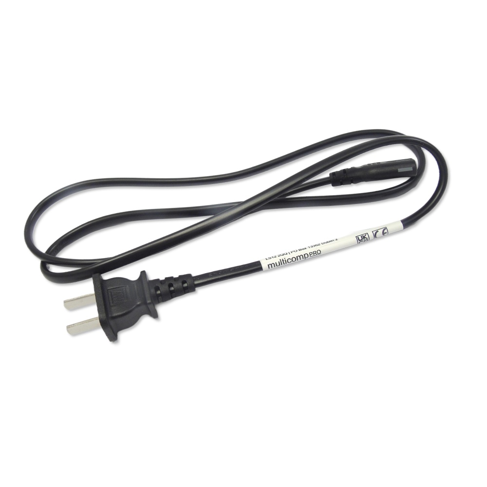 CORD GB2099.1 & GB1002 PLUG-IEC C7 1M MP010178 MULTICOMP製｜電子部品・半導体通販のマルツ