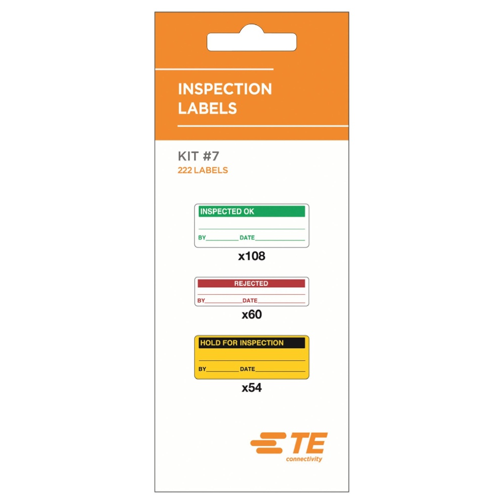 LABEL INSPECTION MULTICOLOUR DIE-CUT 2404400-1 TE Connectivity(Tyco ...