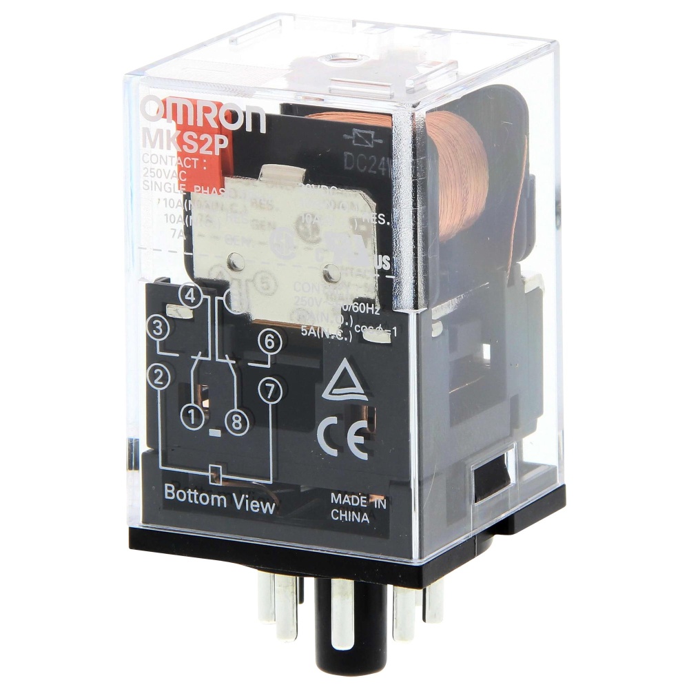 POWER RELAY DPDT 110V 10A SOCKET MKS2P AC110 OMRON製｜電子部品・半導体通販のマルツ