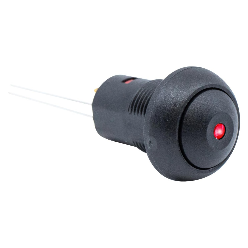 PB SWITCH SPST 0.1A 24VDC RED PANEL RP8200B2M1CEBLKBLKRED E-Switch製｜電子 ...