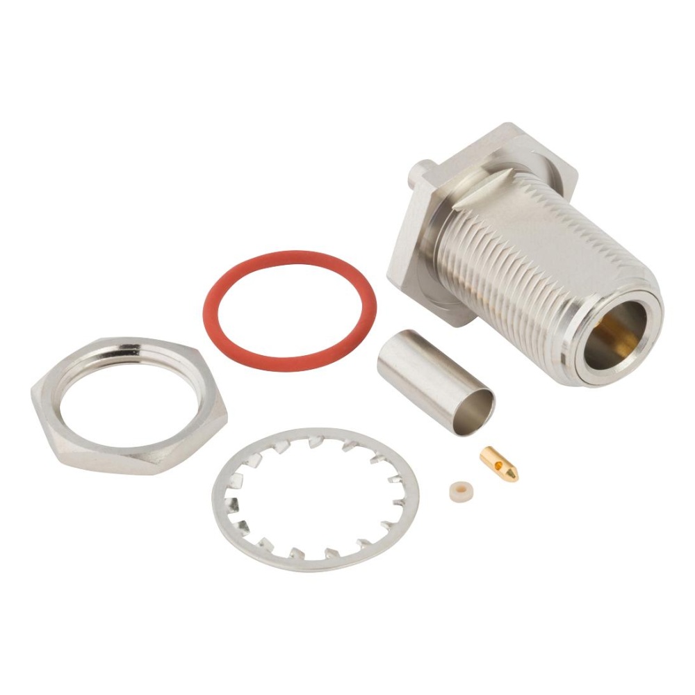 RF COAX CONN N TYPE JACK 50 OHM 082-6767 Amphenol RF製｜電子部品・半導体通販のマルツ