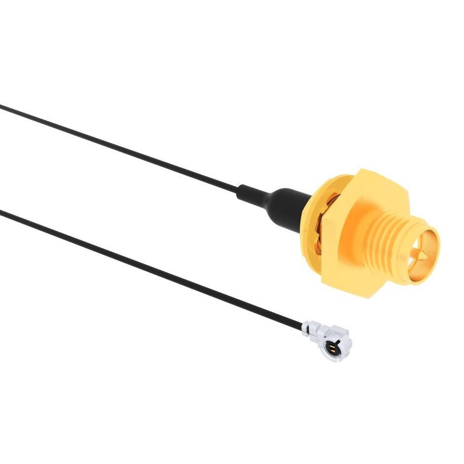 CABLE ASSY AMC R/A PLUG-SMA JACK 3.9inch 095-902-573-100 Amphenol RF製 ...
