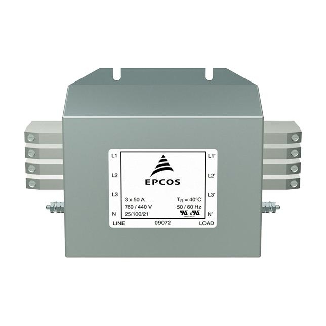 POWER LINE FILTER 3-PHASE 120A 760V B84143A0120R021 EPCOS (TDK)製｜電子部品 ...