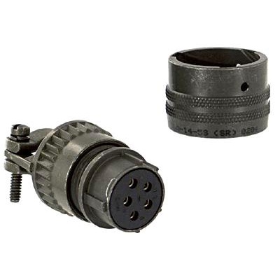 CIRCULAR CONNECTOR PLUG SIZE 8 2 POSITION CABLE PT06A8-2S(SR) Amphenol ...