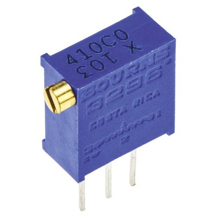 Bourns 半固定抵抗器(トリマポテンショメータ) 10kΩ スルーホール 25回転型 3296X-1-103LF 3296X-1 ...