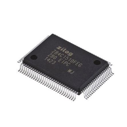 周辺器コントローラ Zilog IPCインテリジェント周辺機器 コントローラ, 100ピン PQFP Z84C1510FEG Zilog製 ...